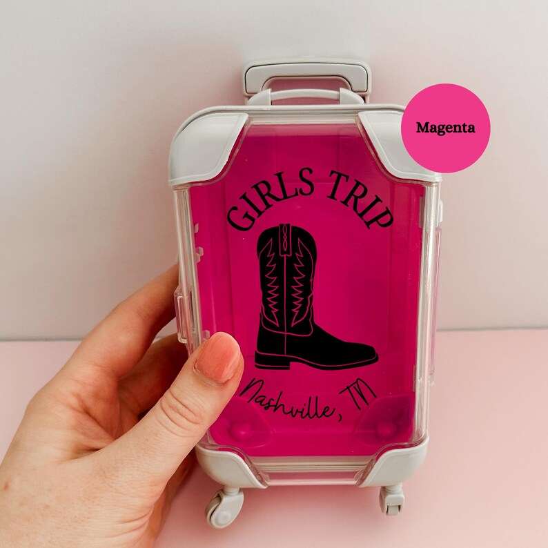 Girls Trip Mini Suitcase Hangover Kit Destination Bachelorette Party ...
