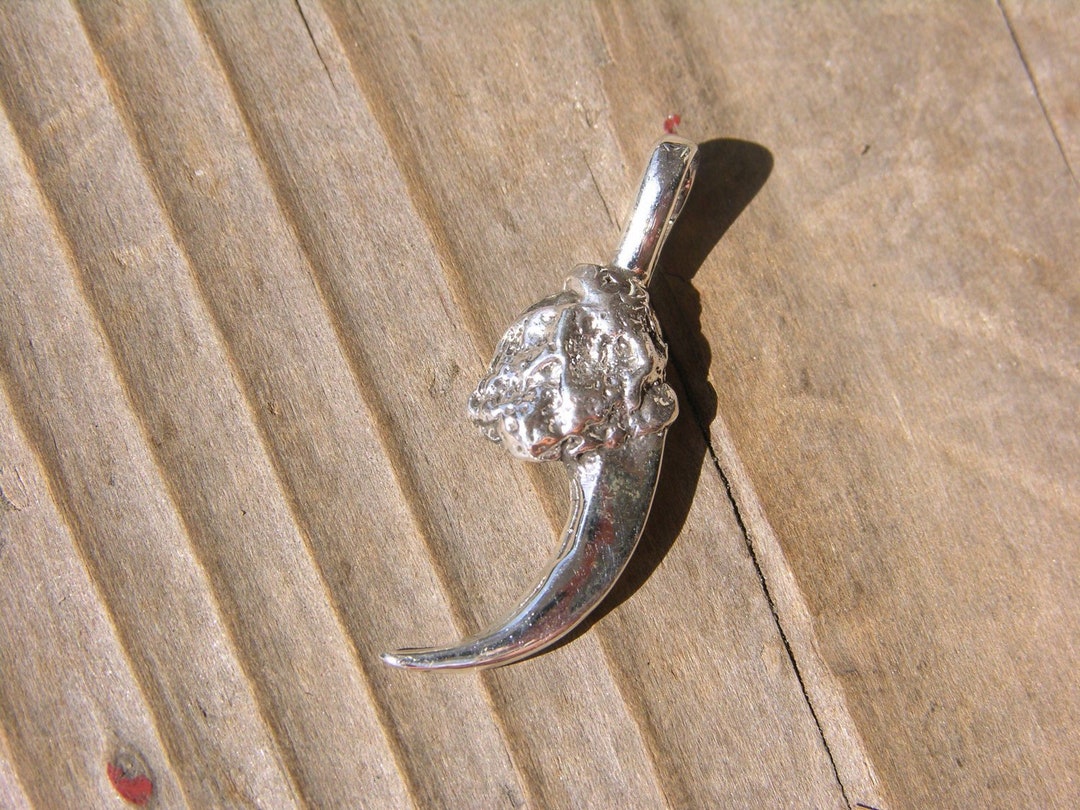 Sterling Silver Eagle Claw Pendant - Etsy