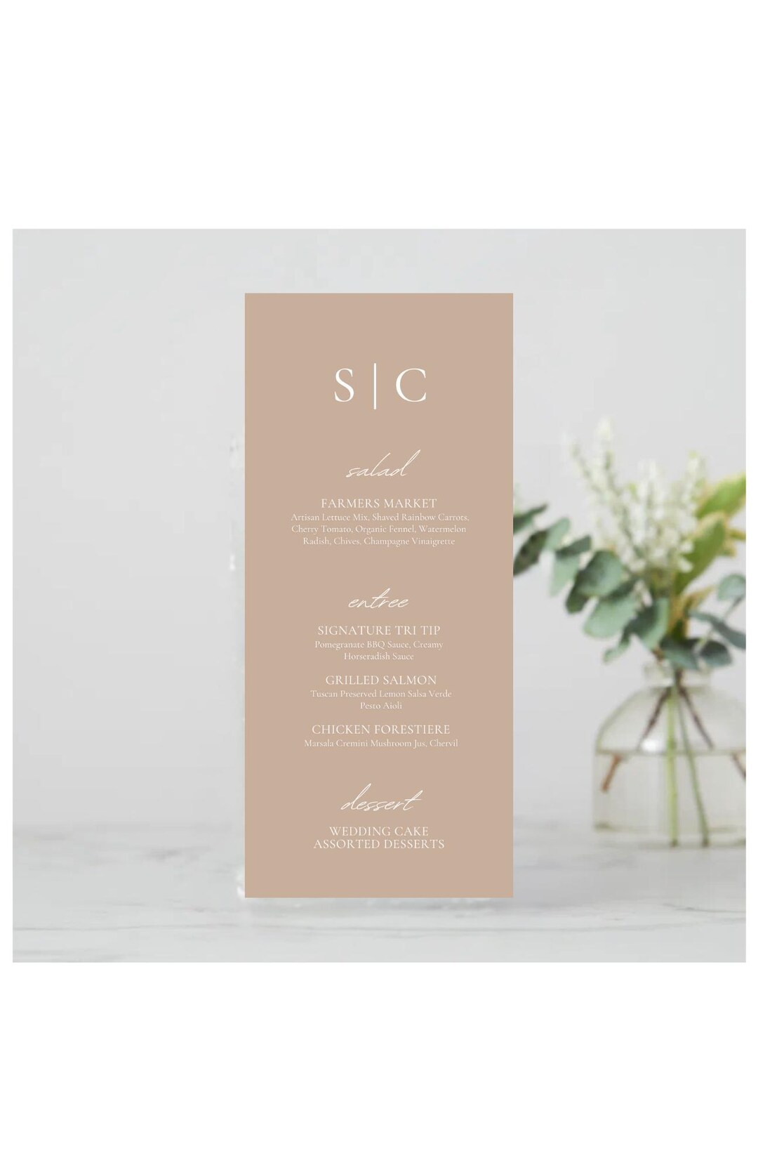 Downloadable Monogram Menu Template Monogram Wedding Menu Wedding Menu ...