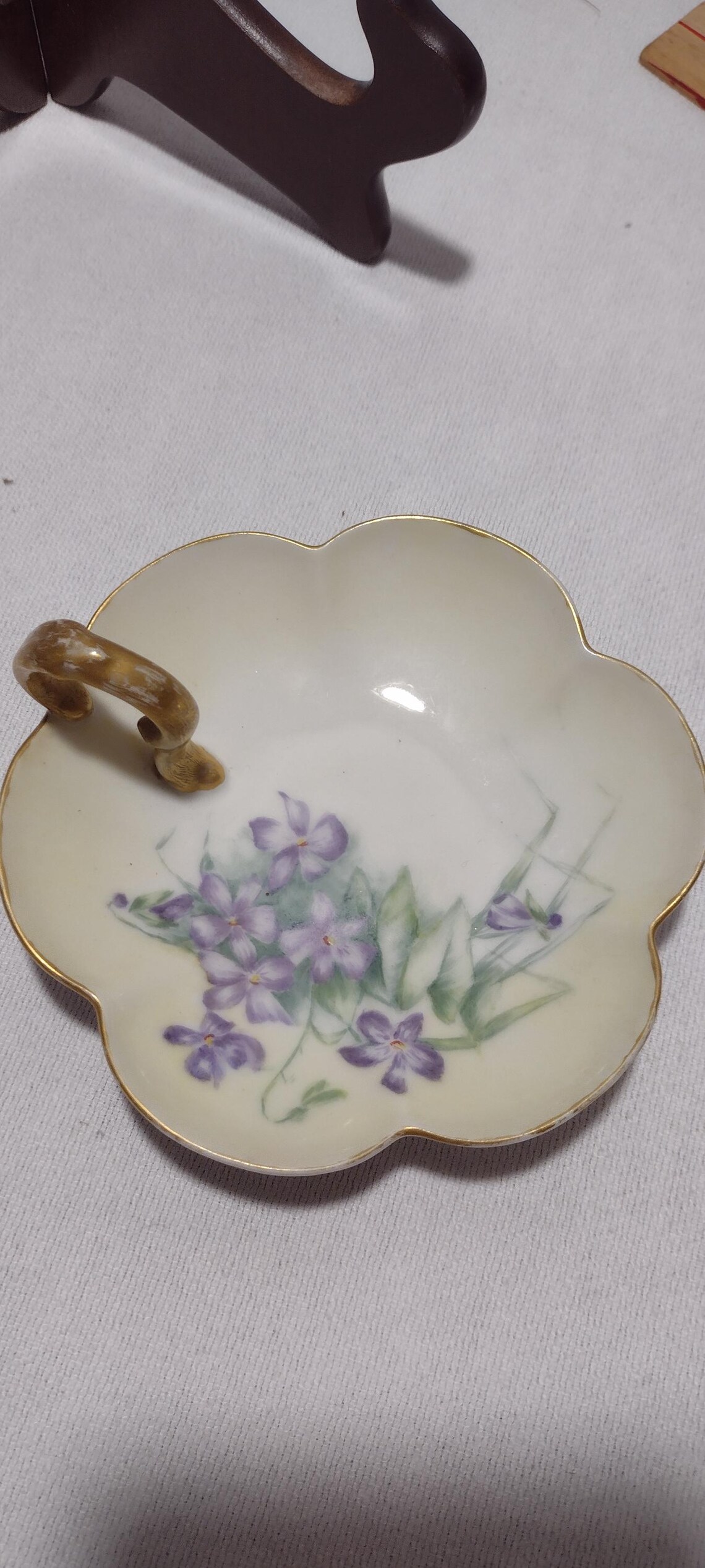 Antique Limoge Lemon Dish Antique Limoge Hairpin Dish Violet Pattern - Etsy