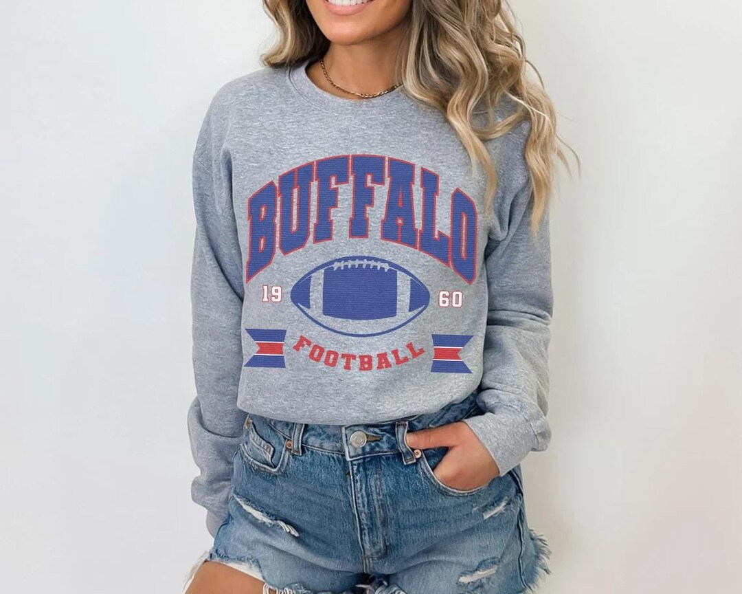 Vintage Buffalo Football Crewneck, Buffalo Bill Sweatshirt, Bill ...