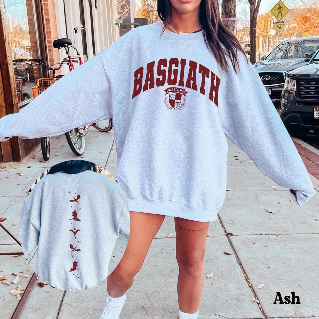 Fourth Wing Double-sided Sweater, Basgiath War College Shirt, Dragon ...