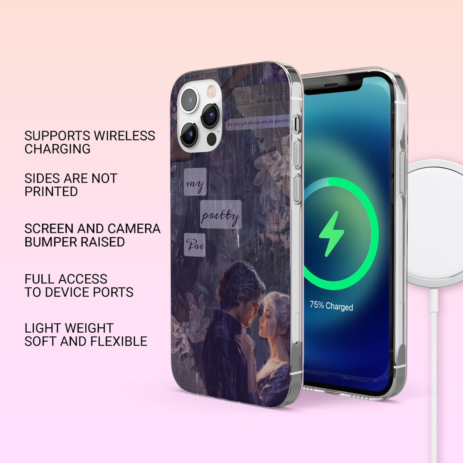 Powerless Phone Case Book Collage Kai Azer Cover for iPhone 17, 16, 15 ...