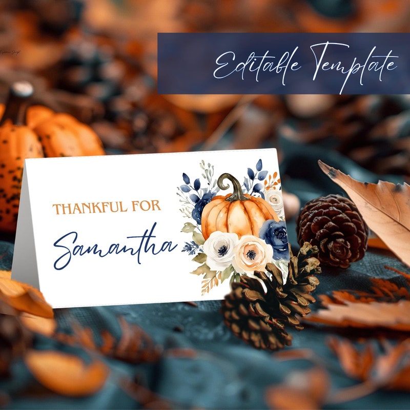 Autumn Place Cards - Etsy