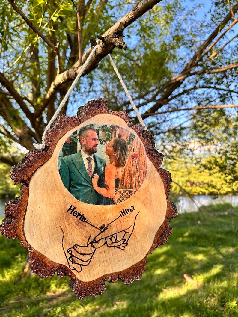 Custom Wood Slice Wall Art - Personalized Rustic Home Decor Gift - Etsy