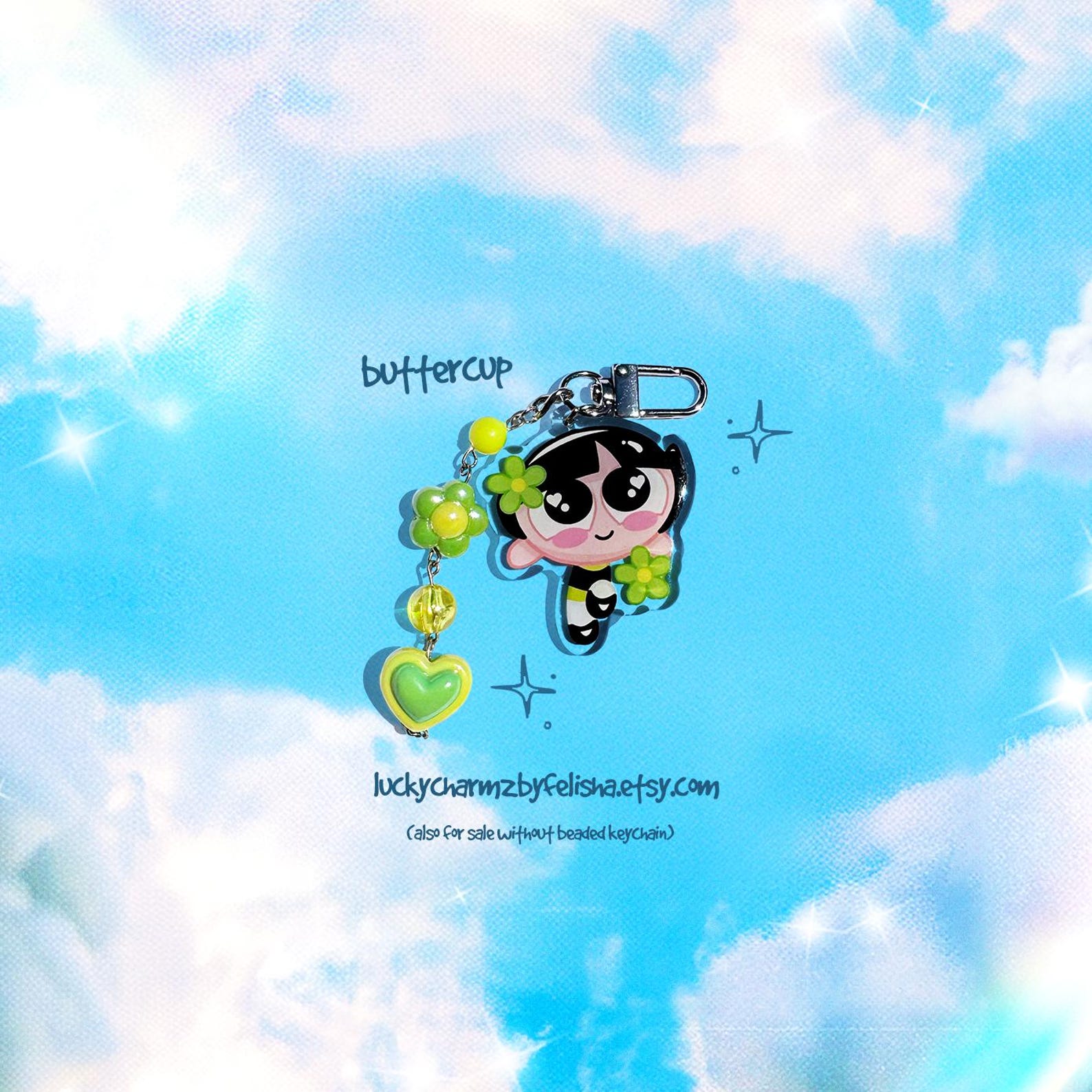 Buttercup From the Powerpuff Girls Keychain - Etsy