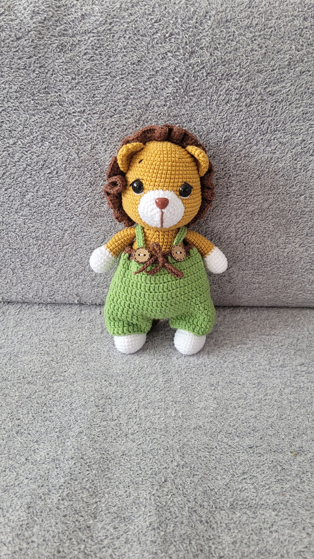 The Solar Lion is Crocheted in Amigurumi Style. A Small Toy for a Child ...