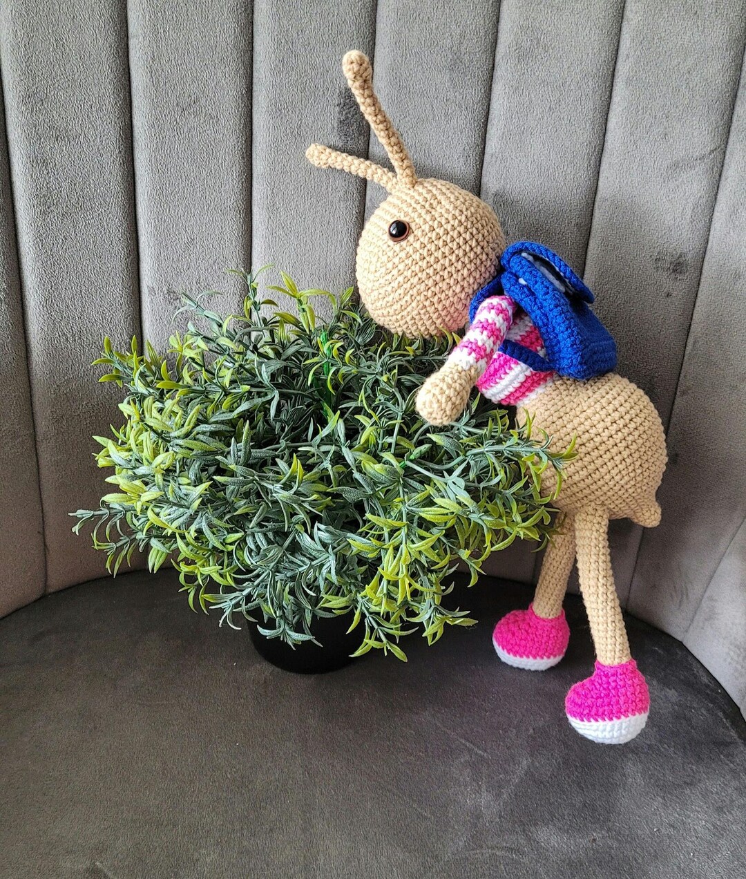 Ant Tourist Crochet. Gift for a Child.ant Crochet Toys Amigurumi Gift ...