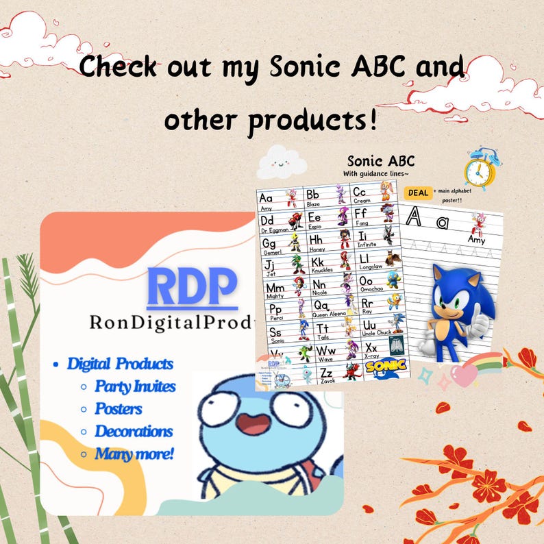 Sonic Number Chart Printable | Printable Kindergarten Wall Art Numbers ...