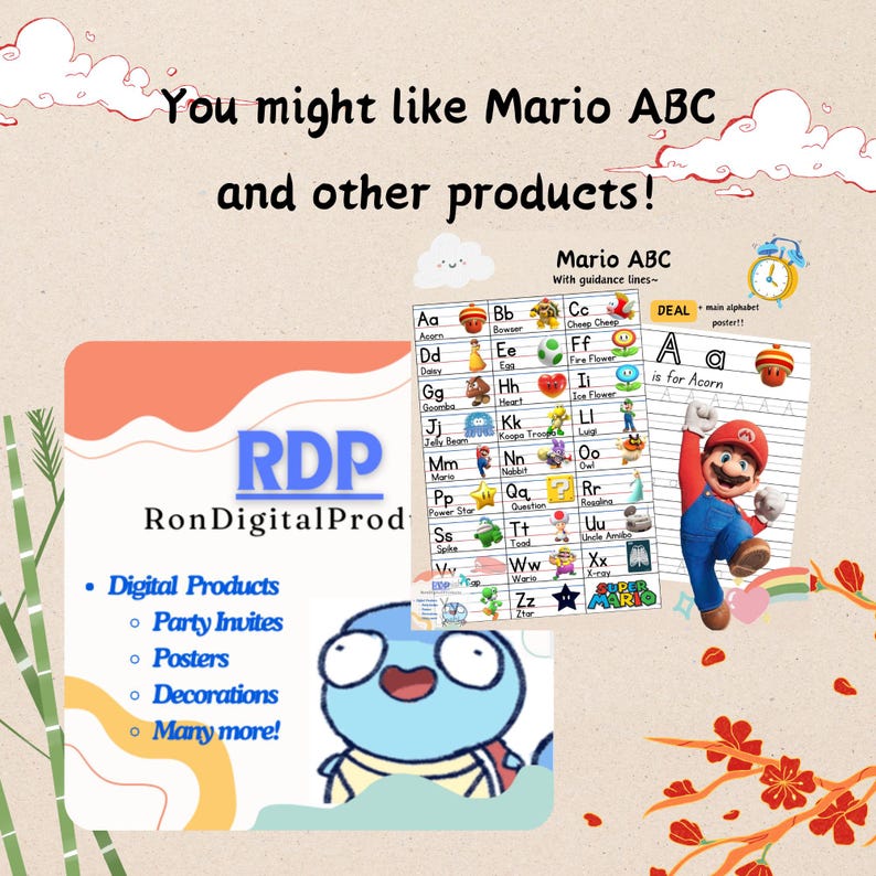 Mario Number Chart Printable | Printable Kindergarten Wall Art Numbers ...