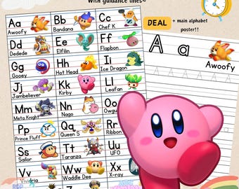 Minecraft ABC Chart Printable | Printable Kindergarten Wall Art ...