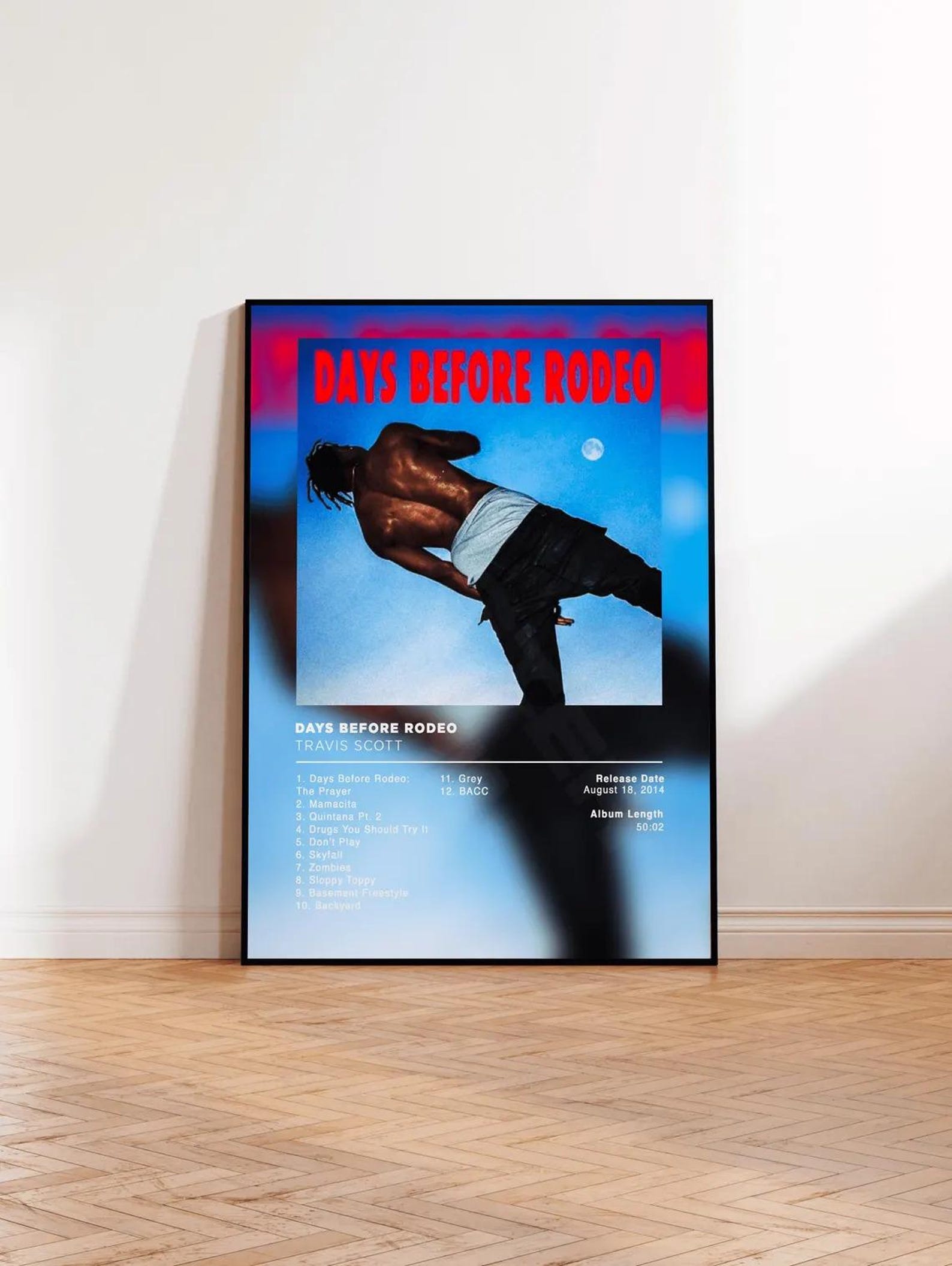 Travis Scott Poster Days Before Rodeo Album Cover Art, Custom Rap Wall ...