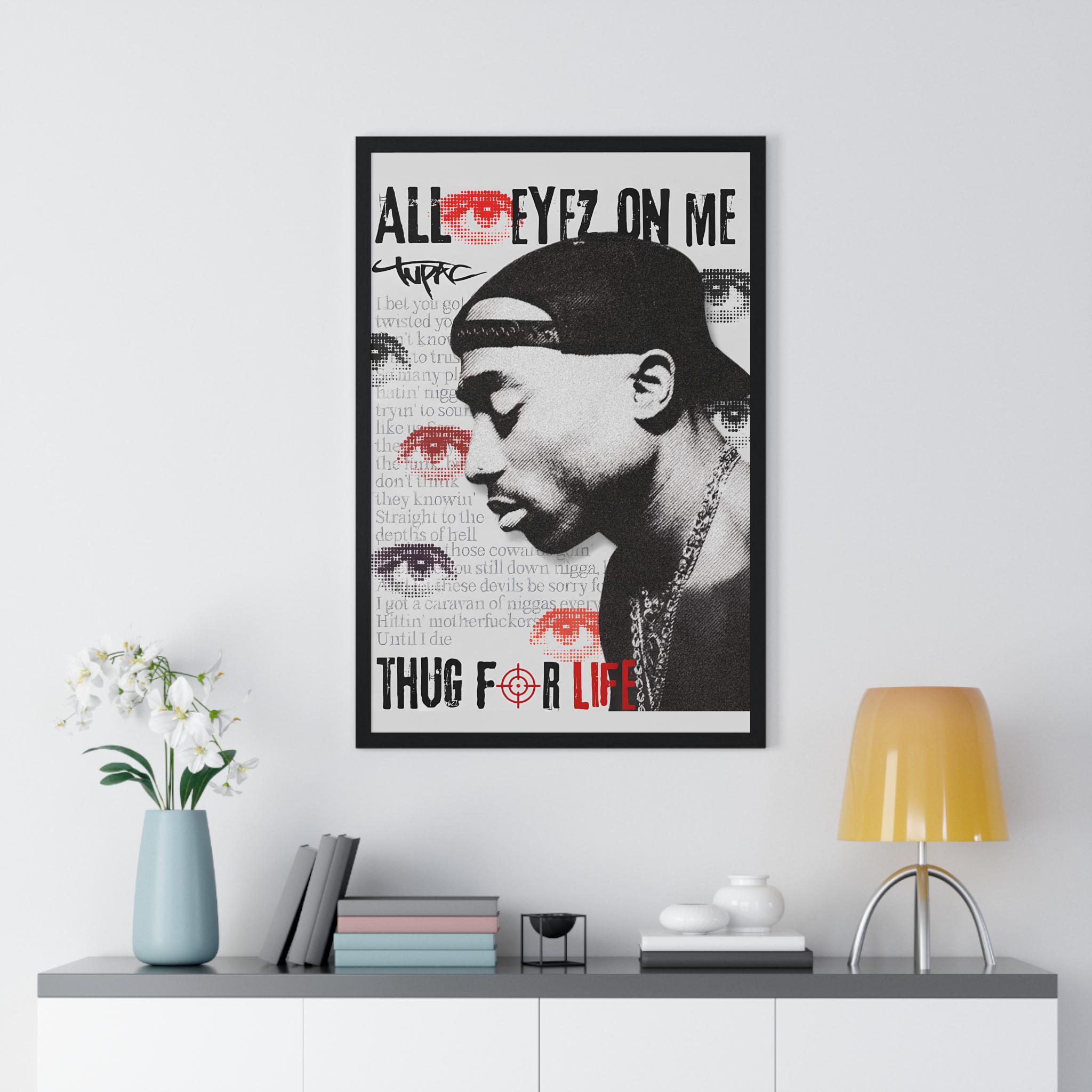 Tupac Poster 2 Pac Wall Art Comic Cartoon Hip Hop Decor Premium Tupac ...