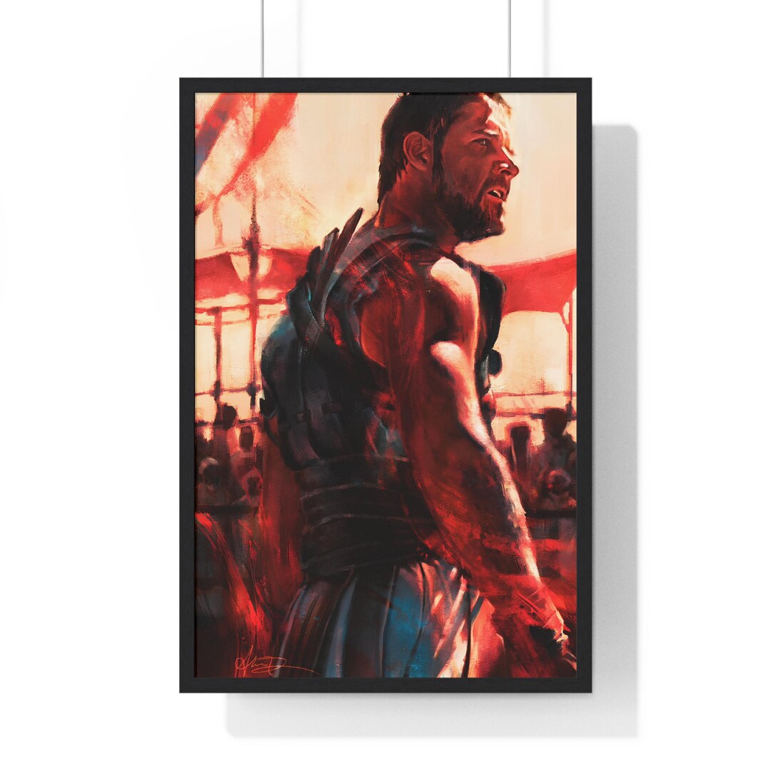 Gladiator Movie Poster Maximus Decimus Meridius Art Premium Wall Decor ...