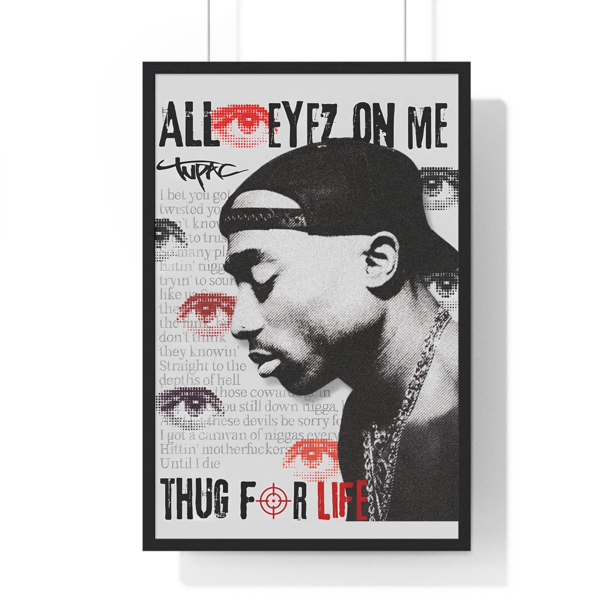 Tupac Poster 2 Pac Wall Art Comic Cartoon Hip Hop Decor Premium Tupac ...