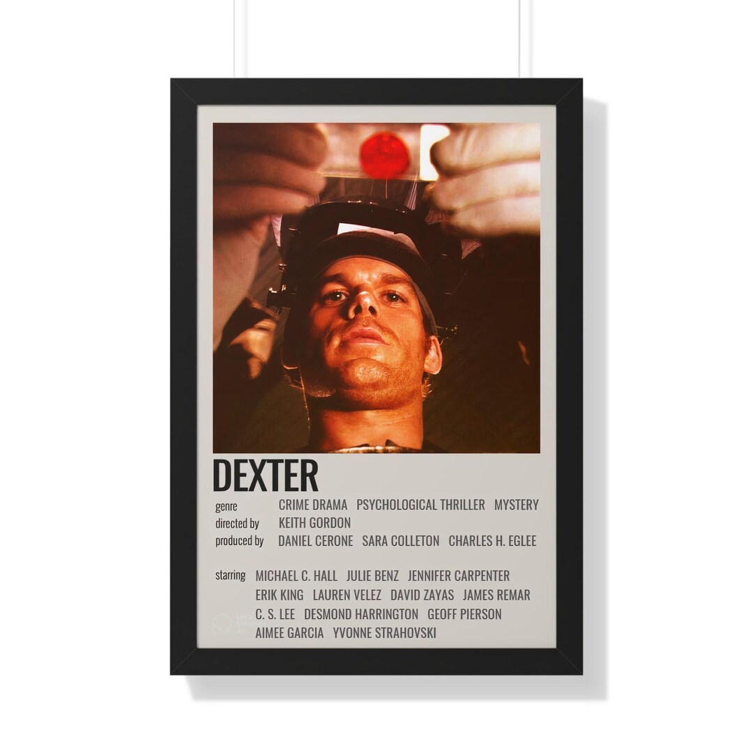 Dexter Poster TV Series Print, Wall Art, Home Decor, 80s Retro Style ...