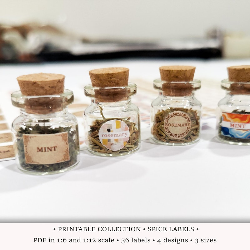 Miniature Spice Jar 1 12 - Etsy UK