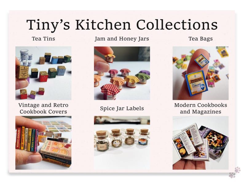 12 Jam Jars | PRINTABLE 1:6 and 1/12 Scale PDF | Mini Preserves for ...