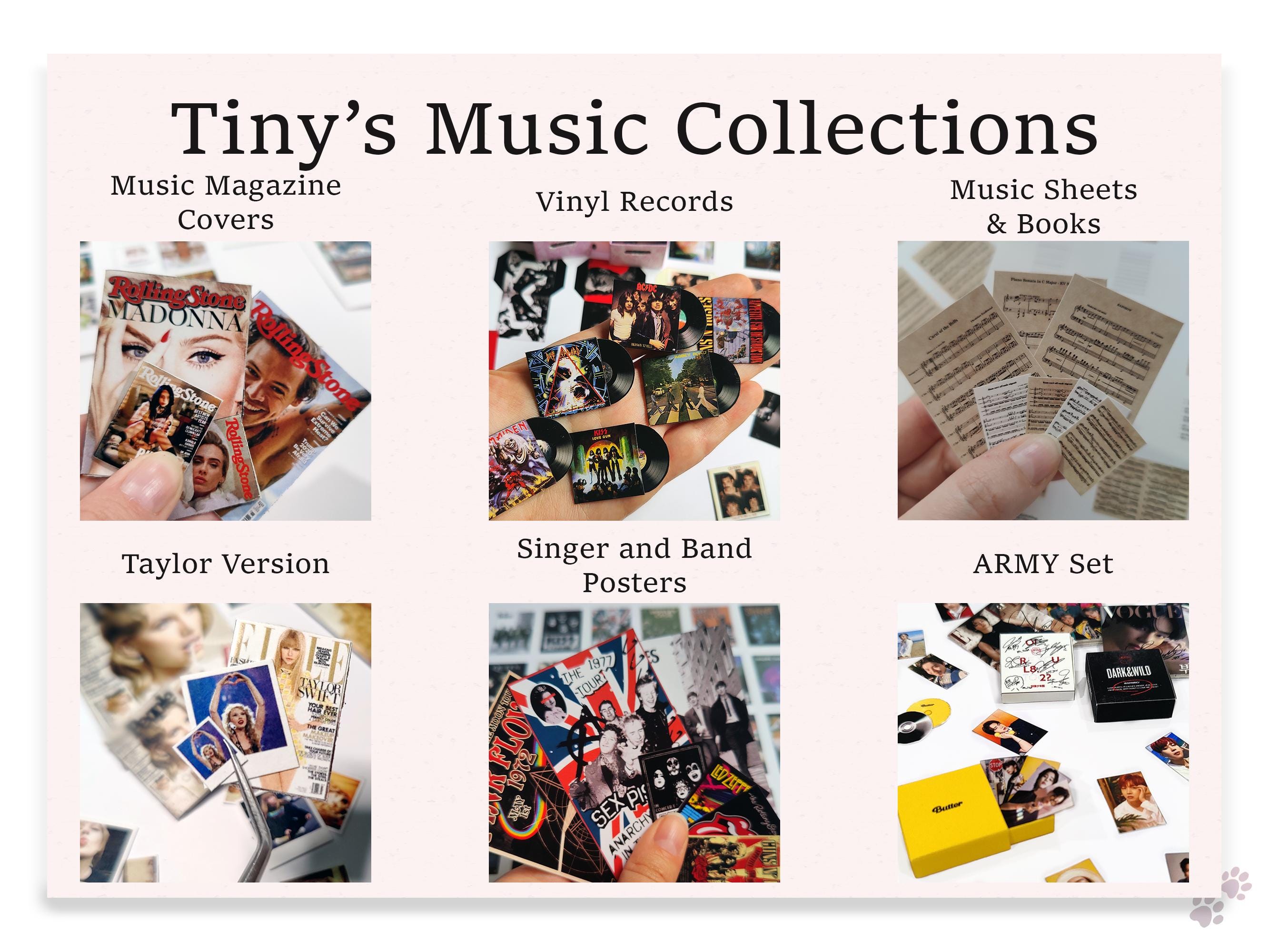 70-80s Rock Legends | PRINTABLE Vinyl Records in 1:6 and 1/12 Scale ...