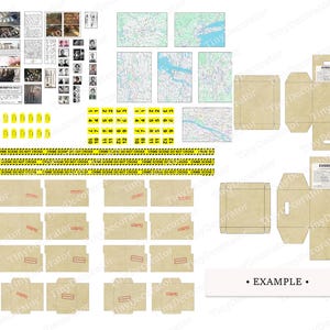 Crime Scene Set | PRINTABLE 1:6 and 1/12 Scale | Dollhouse Detective ...