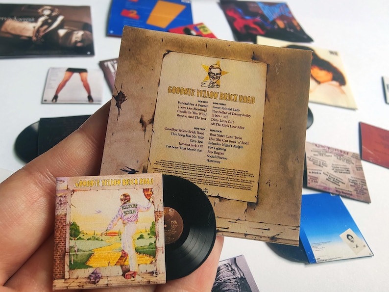 80-90s Iconic Singers | PRINTABLE Vinyl Records in 1:6 and 1/12 Scale ...