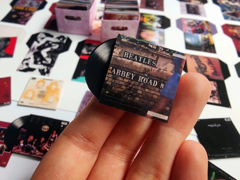 70-80s Rock Legends | PRINTABLE Vinyl Records in 1:6 and 1/12 Scale ...