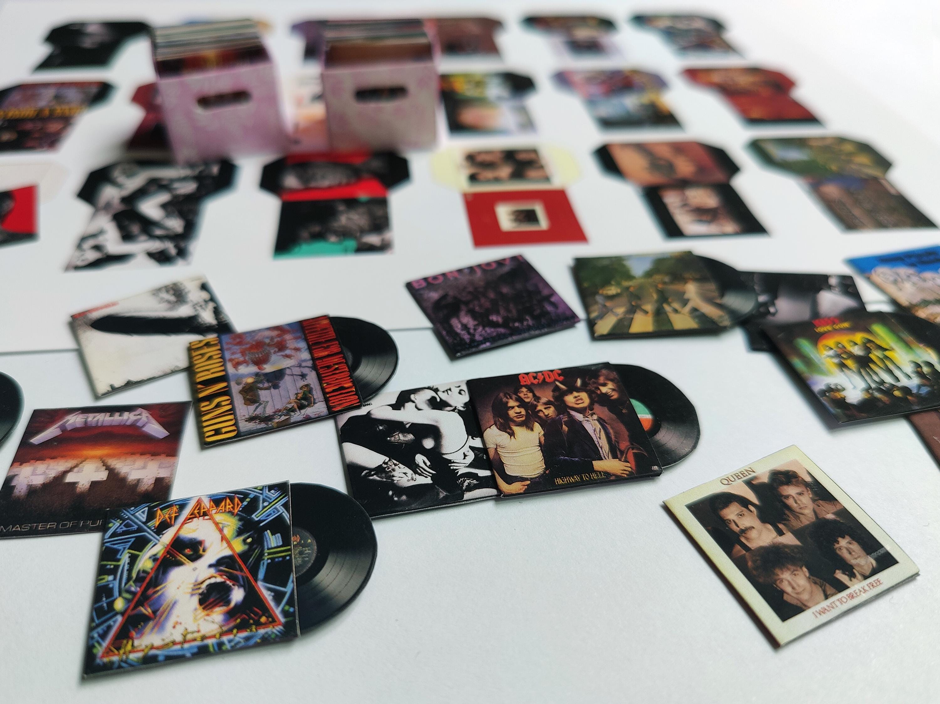 70-80s Rock Legends | PRINTABLE Vinyl Records in 1:6 and 1/12 Scale ...