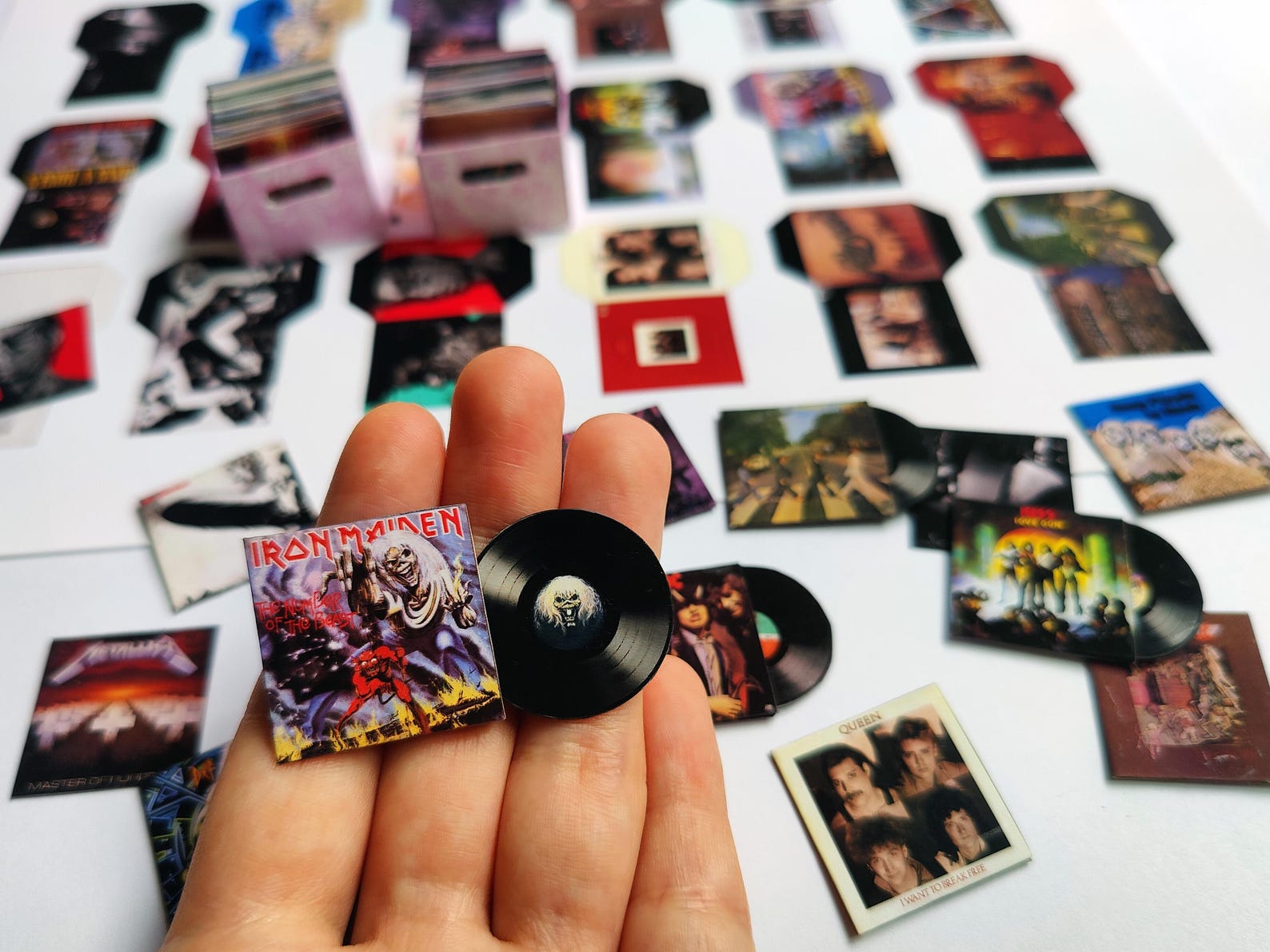 70-80s Rock Legends | PRINTABLE Vinyl Records in 1:6 and 1/12 Scale ...