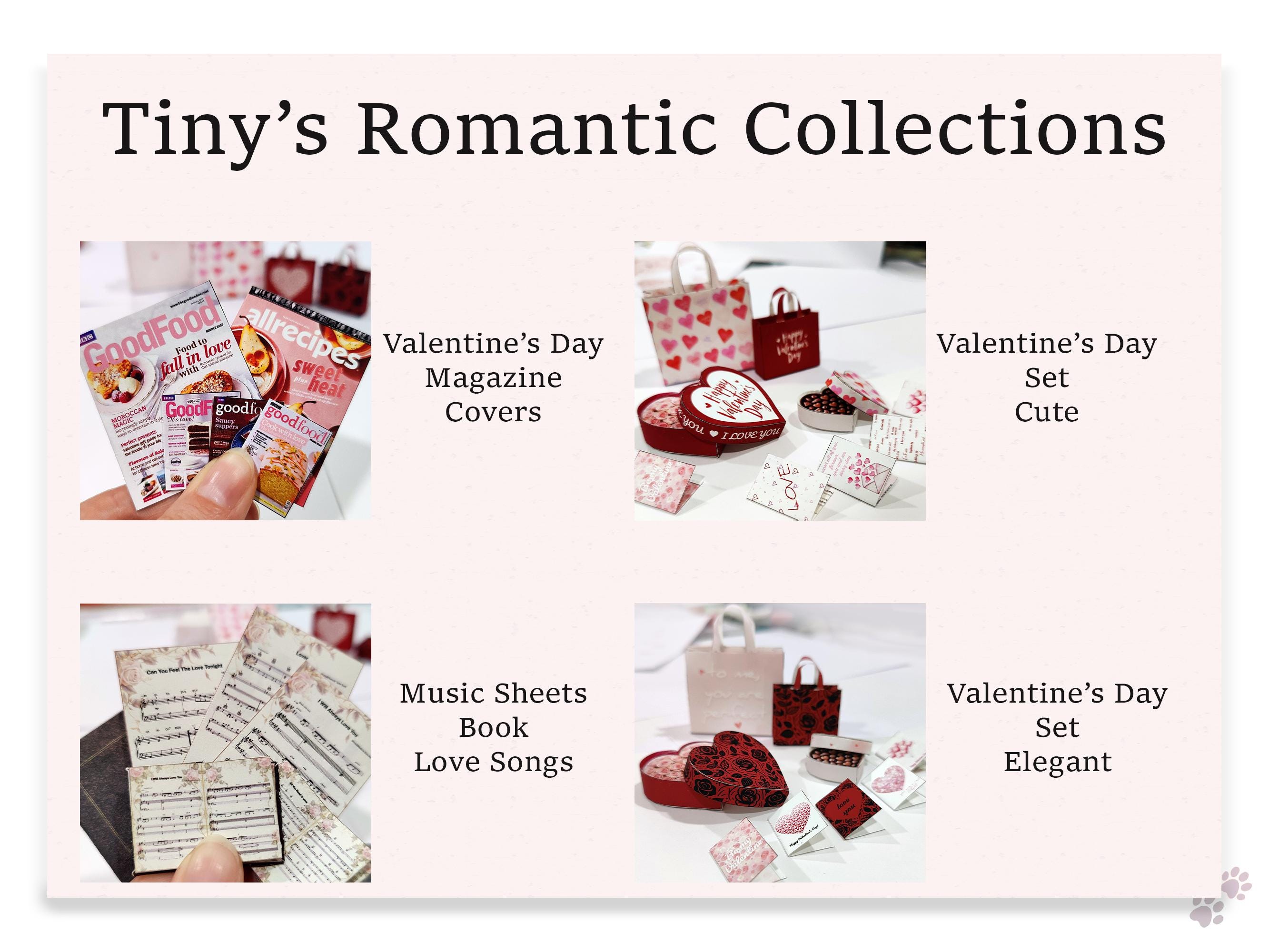 Music Sheets Book | PRINTABLE Famous Love Songs | 1:6 and 1/12 Scale ...