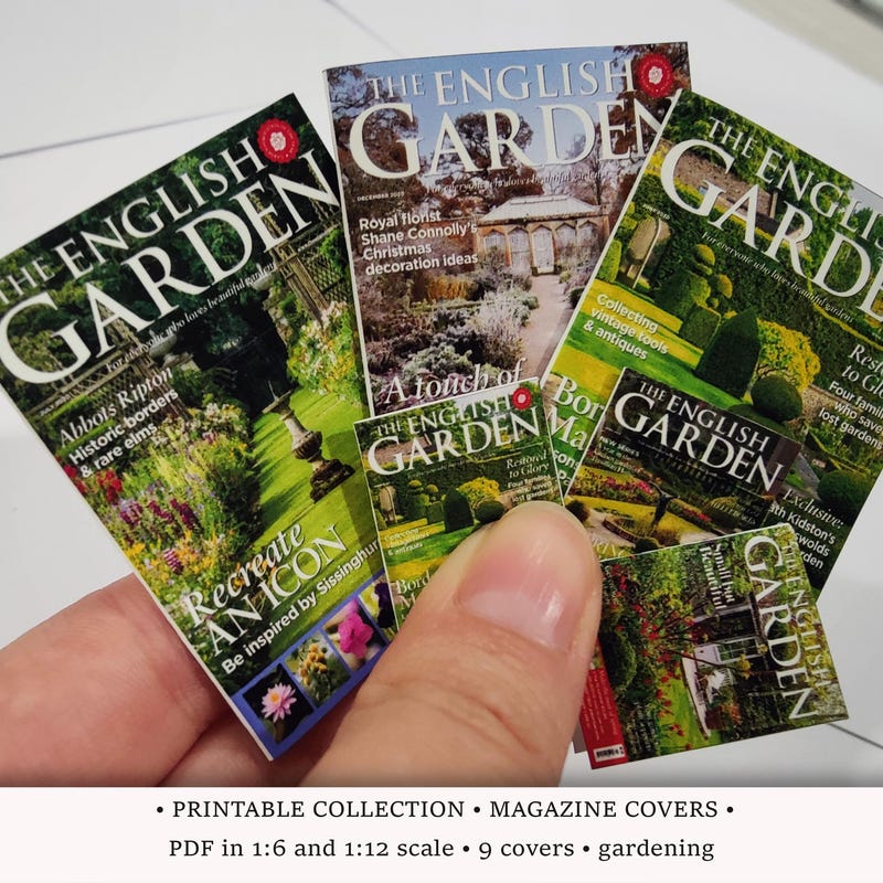 Scale 1:12 Magazines - Etsy