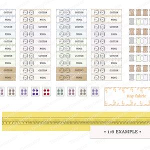 Sewing Craft Room PRINTABLES 1:6 and 1/12 Scale PDF Dollhouse Sewing ...