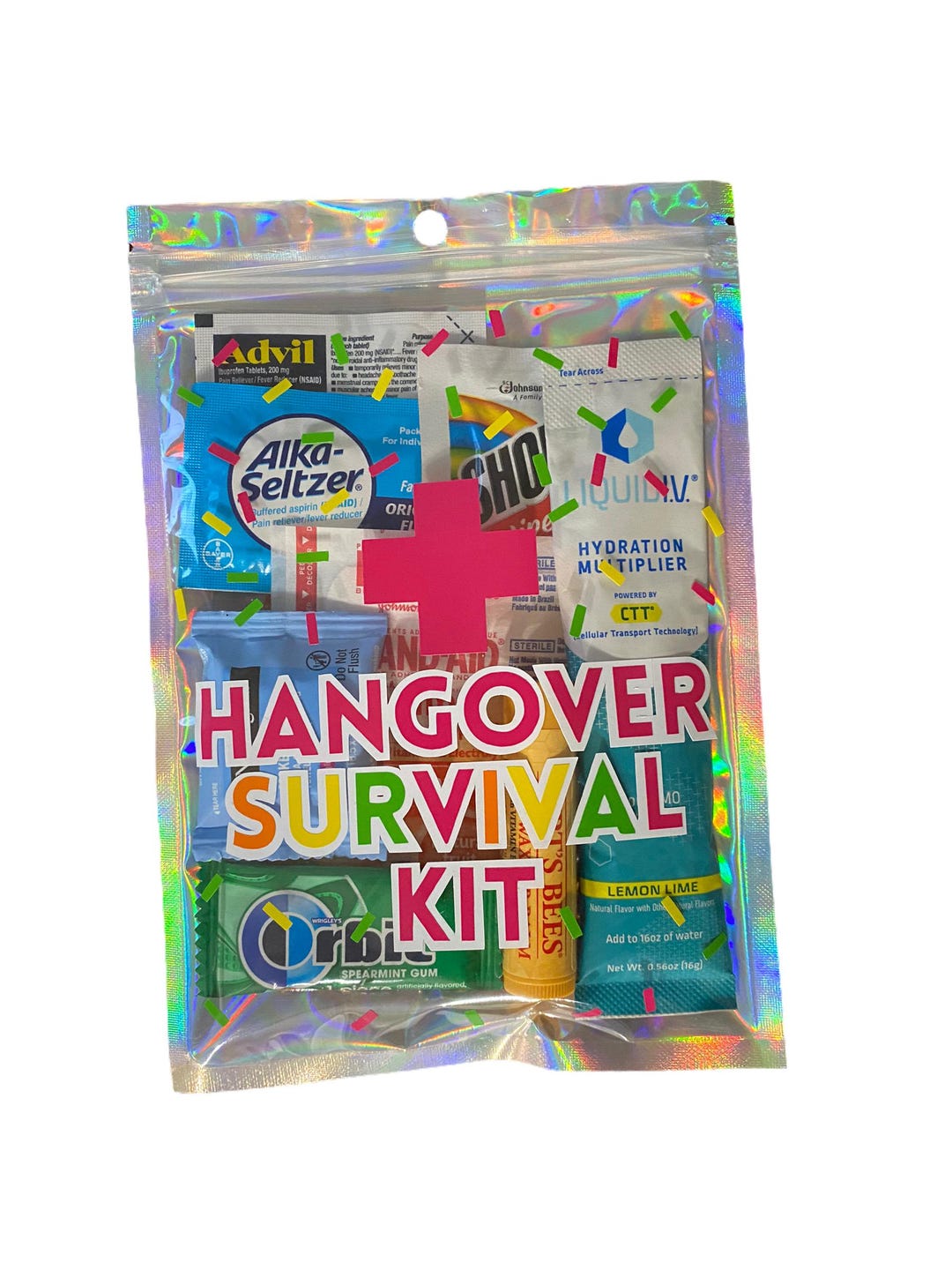 Hangover Survival Kit Bag Recovery Kit Hangover Kit With Supplies Party ...