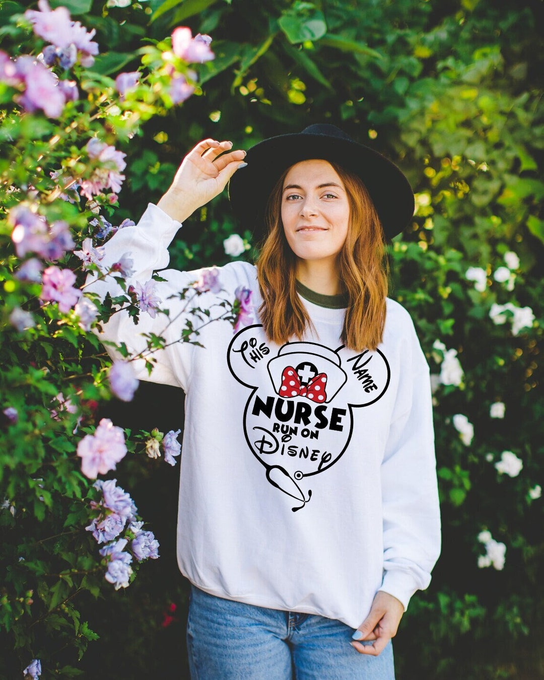 Personalized This Nurse Runs on Disney Shirt, Mickey Minnie Nurse Shirt ...