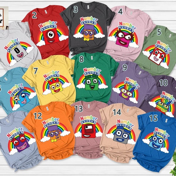 Numberblocks Clothing - Etsy UK