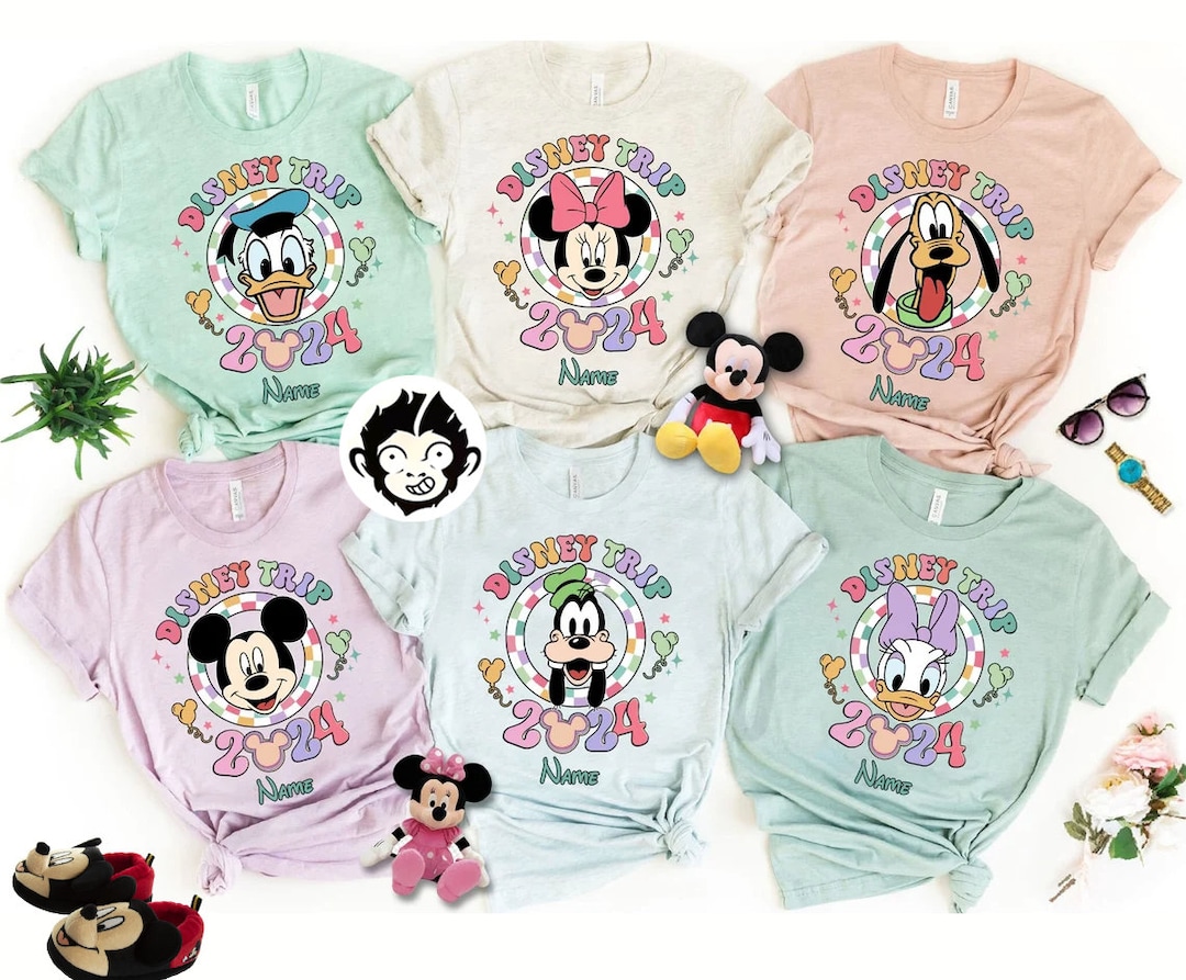 Personalized All Disney Characters Group Shirt, Custom Mickey and ...