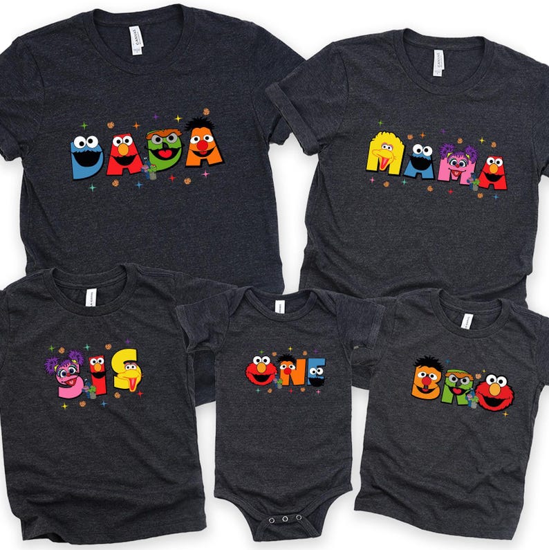 Character Family Birthday Custom Street T-shirt, Custom Street Family ...