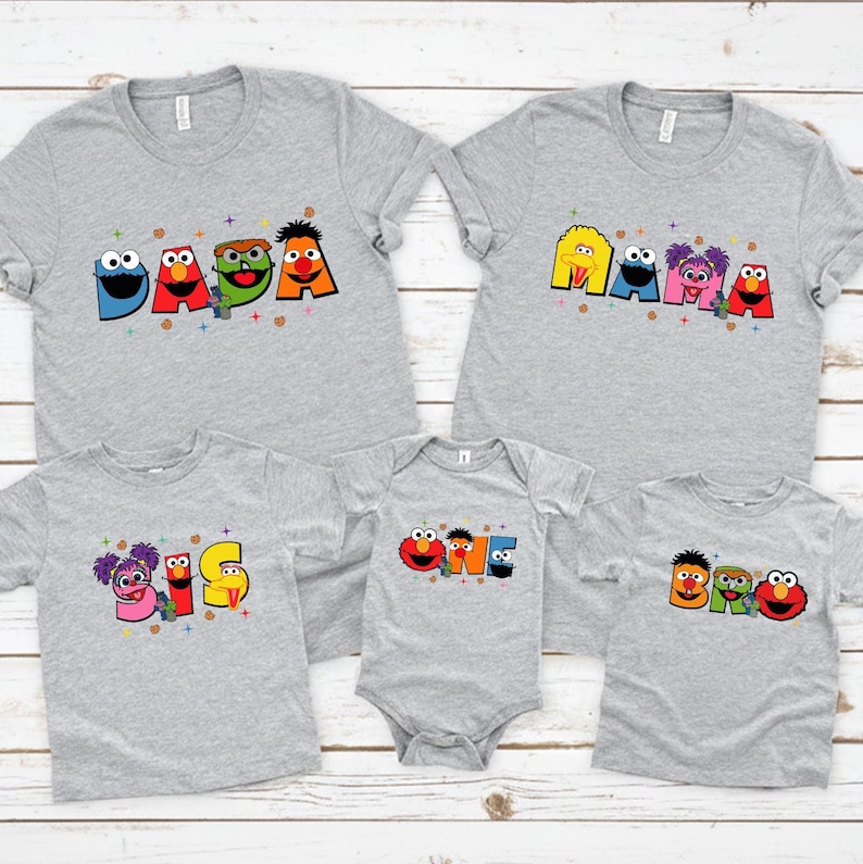 Character Family Birthday Custom Street T-shirt, Custom Street Family ...