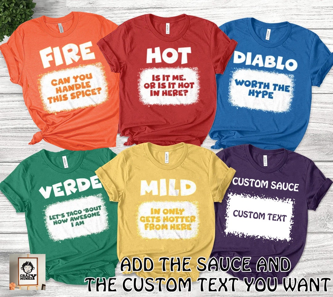 Customized Halloween Hot Sauces Condiment Matching Group/family/school ...