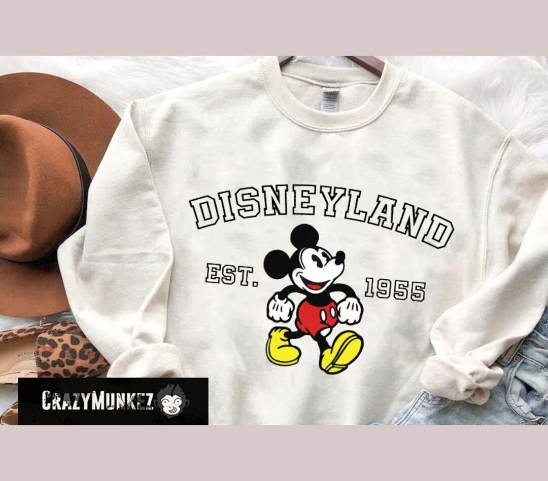 Vintage Mickey Disneyland Est 1955 Shirt, Mickey Mouse 1955 Shirt ...