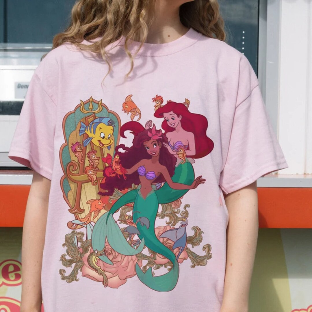 Little Black Mermaid Shirt, Disney Little Mermaid Shirt, Black Queen ...