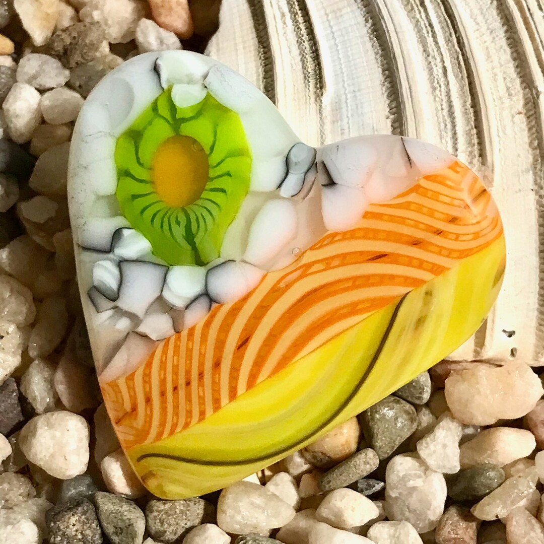 Glass Pocket Heart Fused Women Teens Gift Love Forest Garden Nature ...