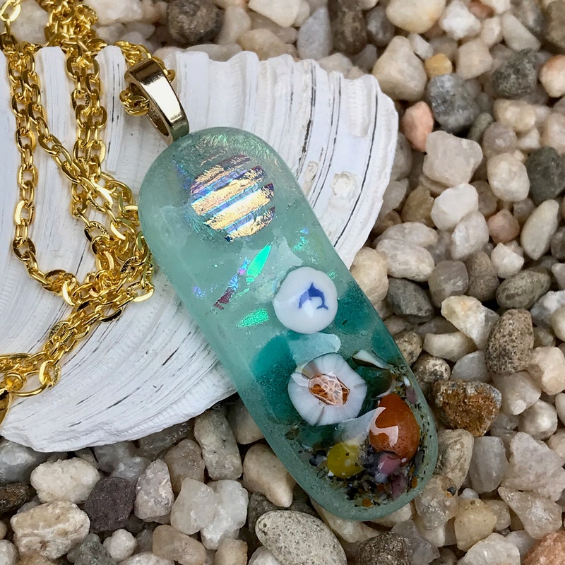 Fused Glass Beach Scene - Etsy
