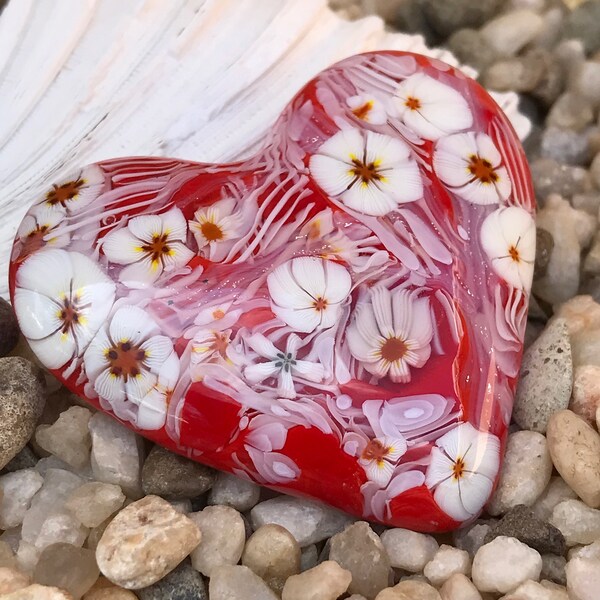 Fused Glass Hearts - Etsy