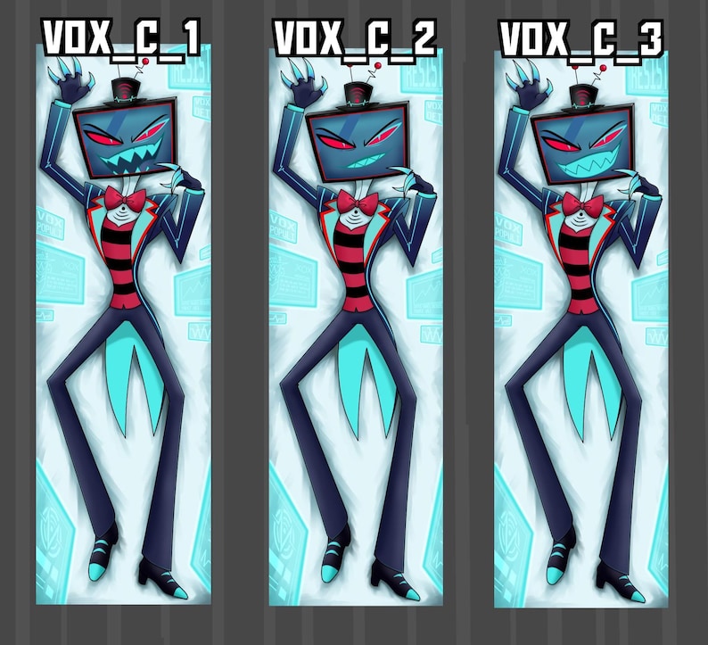 Vox Dakimakura Hazbin Hotel Pillowcase (160cm X 50cm) - MADE TO ORDER ...