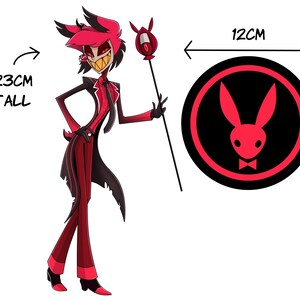 Hazbin Hotel Bunny Standees - Double Sided Acrylic XL SIZE - Set 2 ...