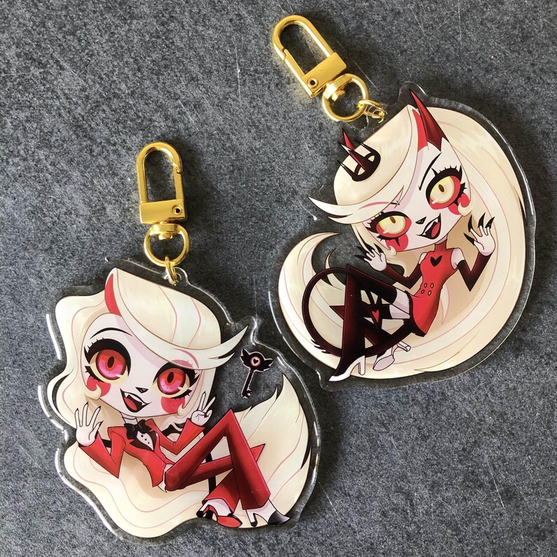 Charlie Hazbin Hotel Double Sided 3-inch Epoxy Keychains - Etsy