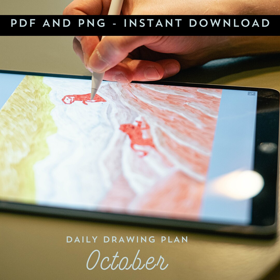 31 Day October Drawing Challenge With Prompts and Examples for ...