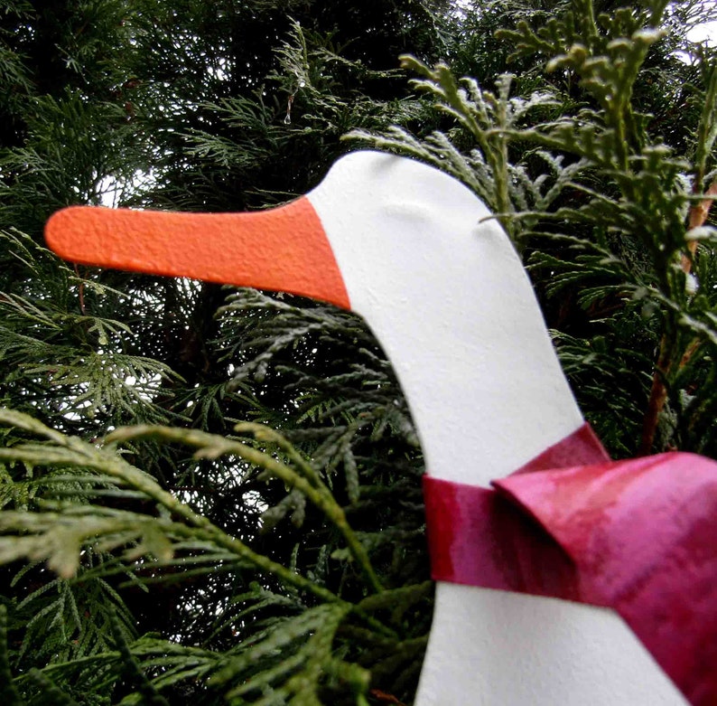 Tree Topper Duck Art Sculpture Metal Duck Ornament Indoor - Etsy