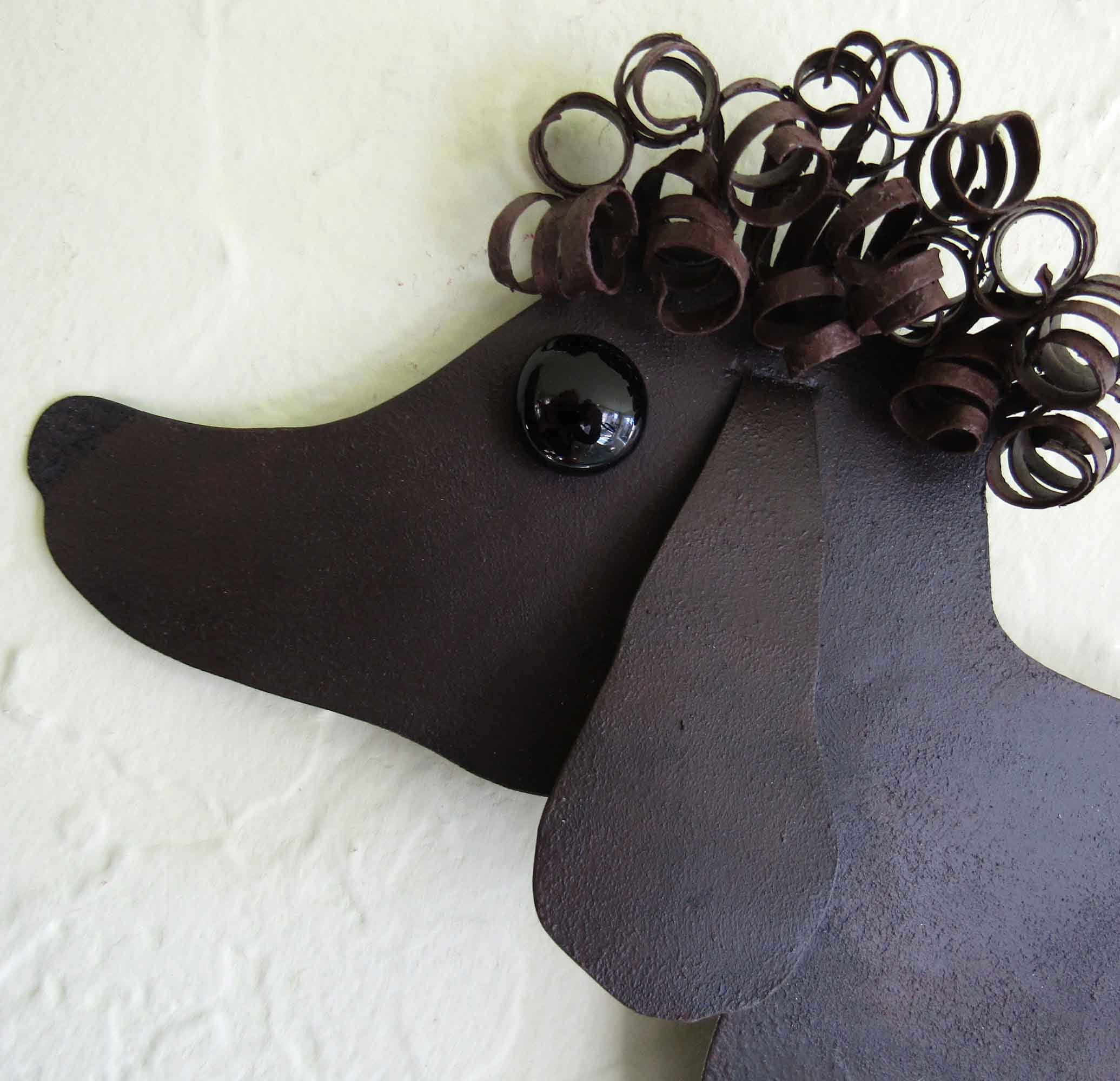 POODLE ART Metal Wall Sculpture Animal Decor Indoor Outdoor | Etsy