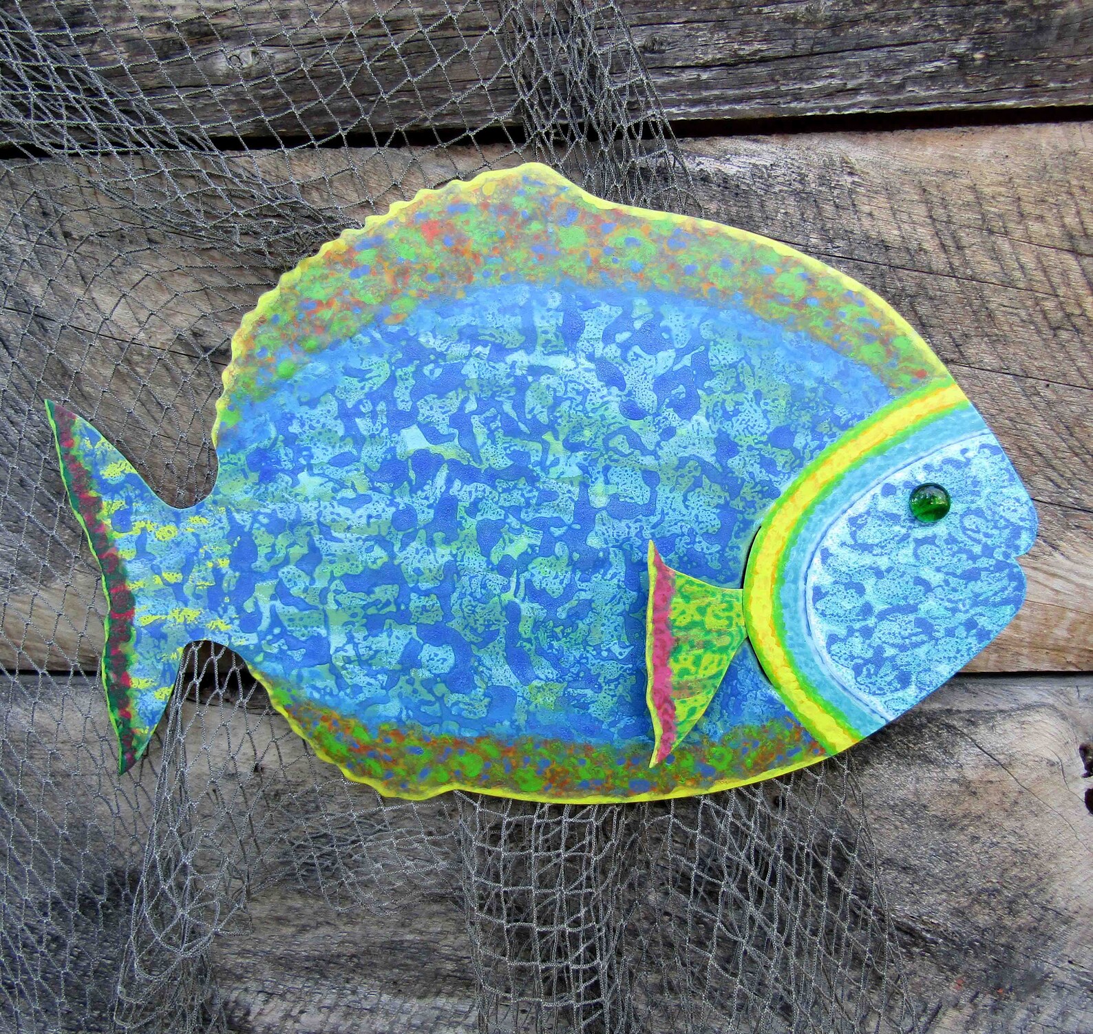 FISH ART Giant Blue Grouper Fish Bathroom Beach House Wall - Etsy